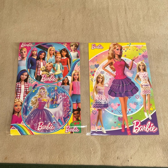 Mattel | Other | Vintage 200s Y2k Barbie Posters Mattel Laminated Sz 22 ...